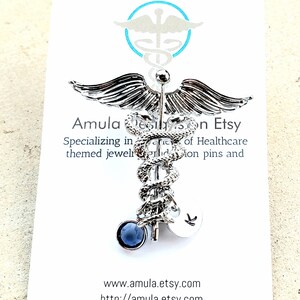Nurse Pin - Nursing Pin - Pin for Medical Graduate - Silver Medical Pin ...