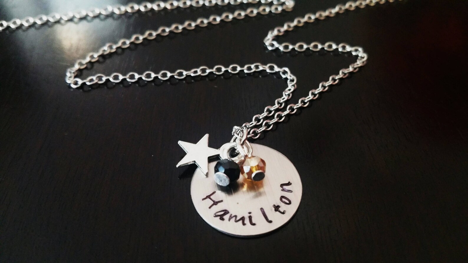Hamilton Broadway Musical Crystal Charm Gift Necklace - Etsy