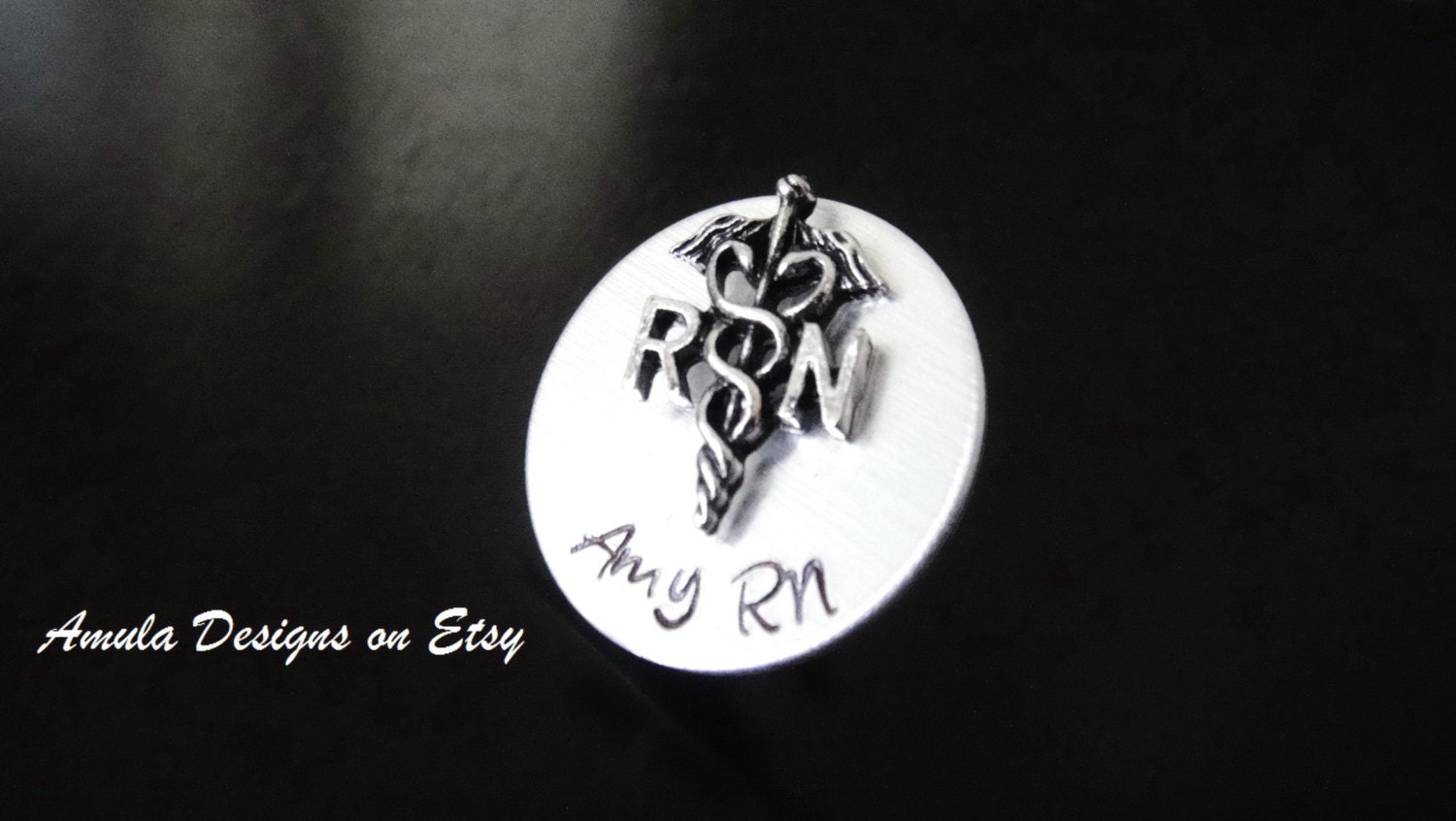 RN LPN Nursing Personalized Pin Handstamped Nursing Pinnurse - Etsy