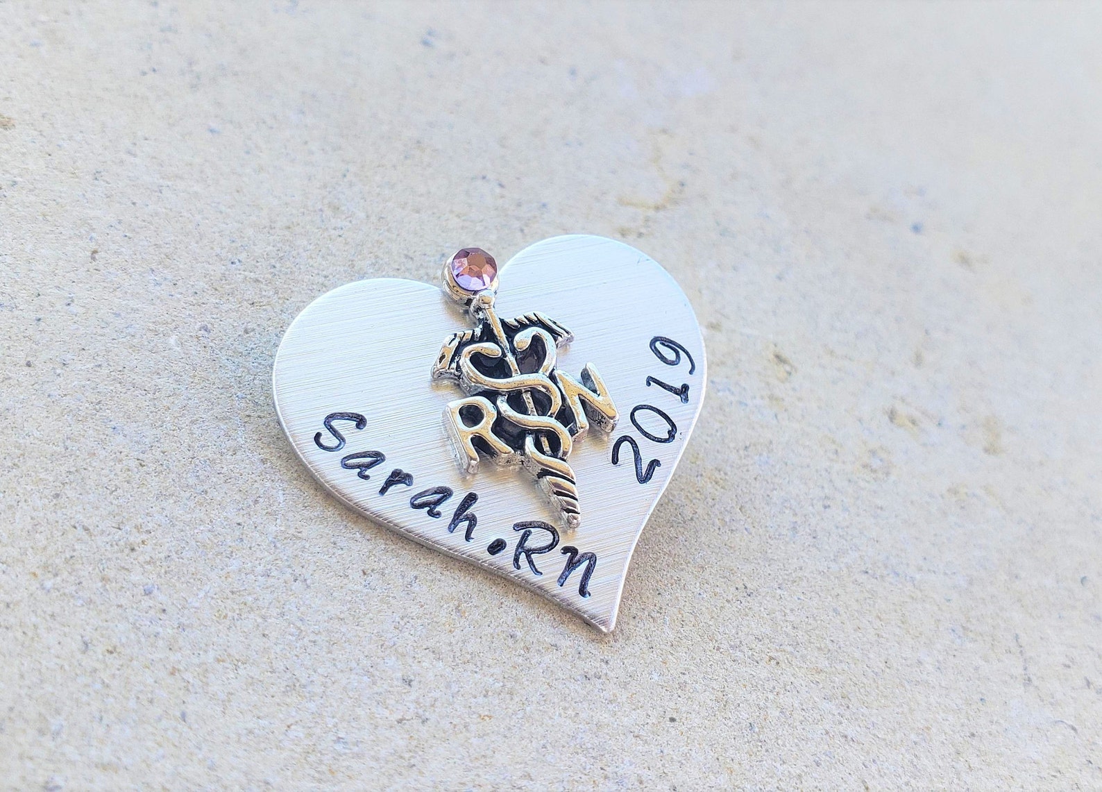 RN LPN Nurse Pin - Heart Nurse Pin - Nurse Brooch Pin - Nurse ...