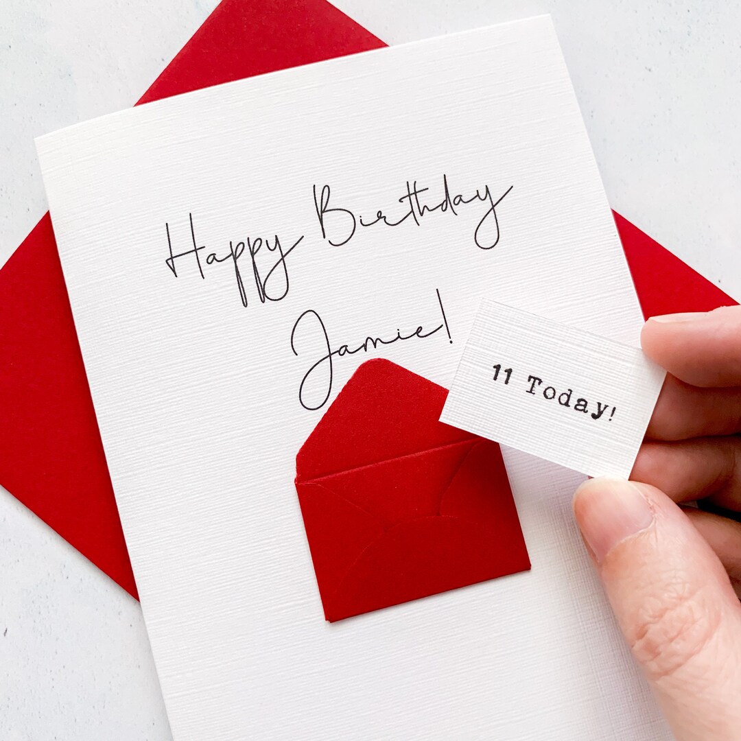 11th Birthday Card, 11 Year Old, Personalised, Any Name, Birthday Card ...