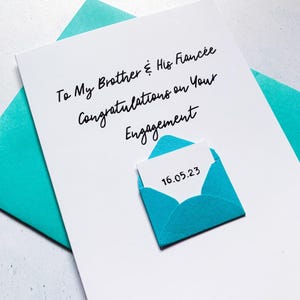 To My Brother Congratulations Card, Engagement Card, Congratulations on ...