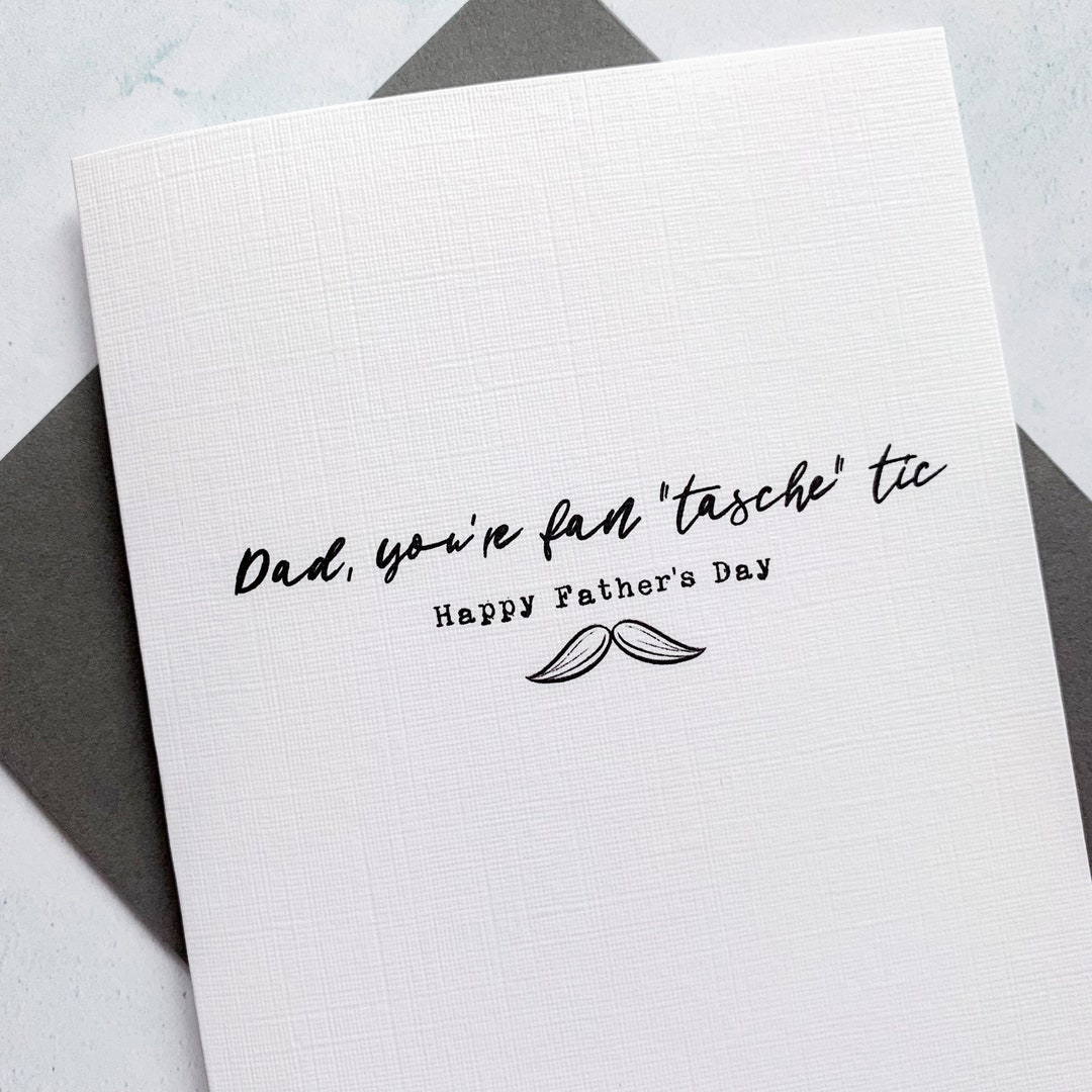 Moustache Father's Day Card, Father's Day Card, Father's Day UK ...