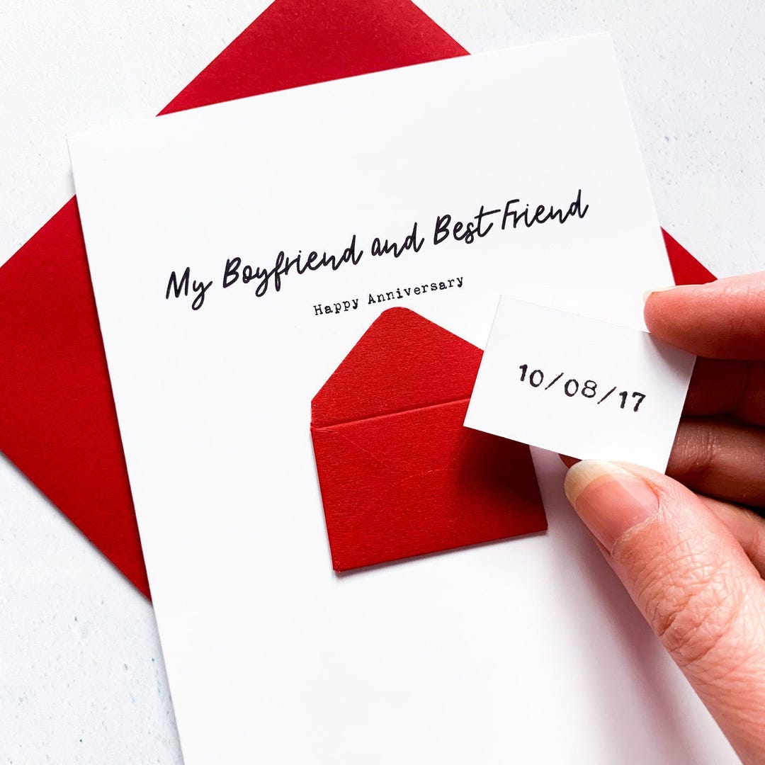 Best Friend Anniversary Card, Boyfriend Anniversary Card, Husband ...