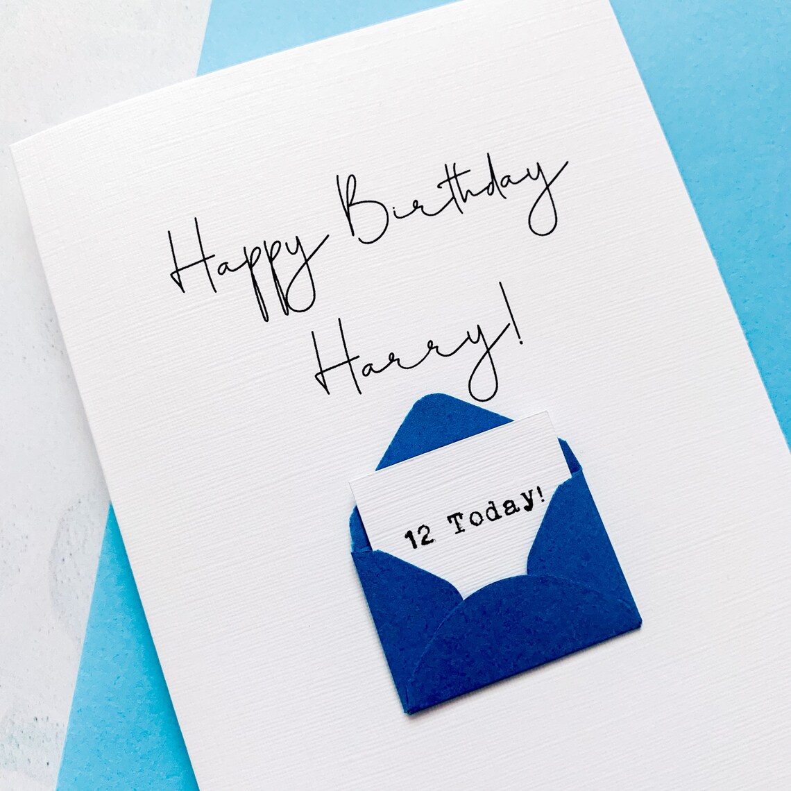 12th Birthday Card 12 Year Old Personalised Any Name | Etsy