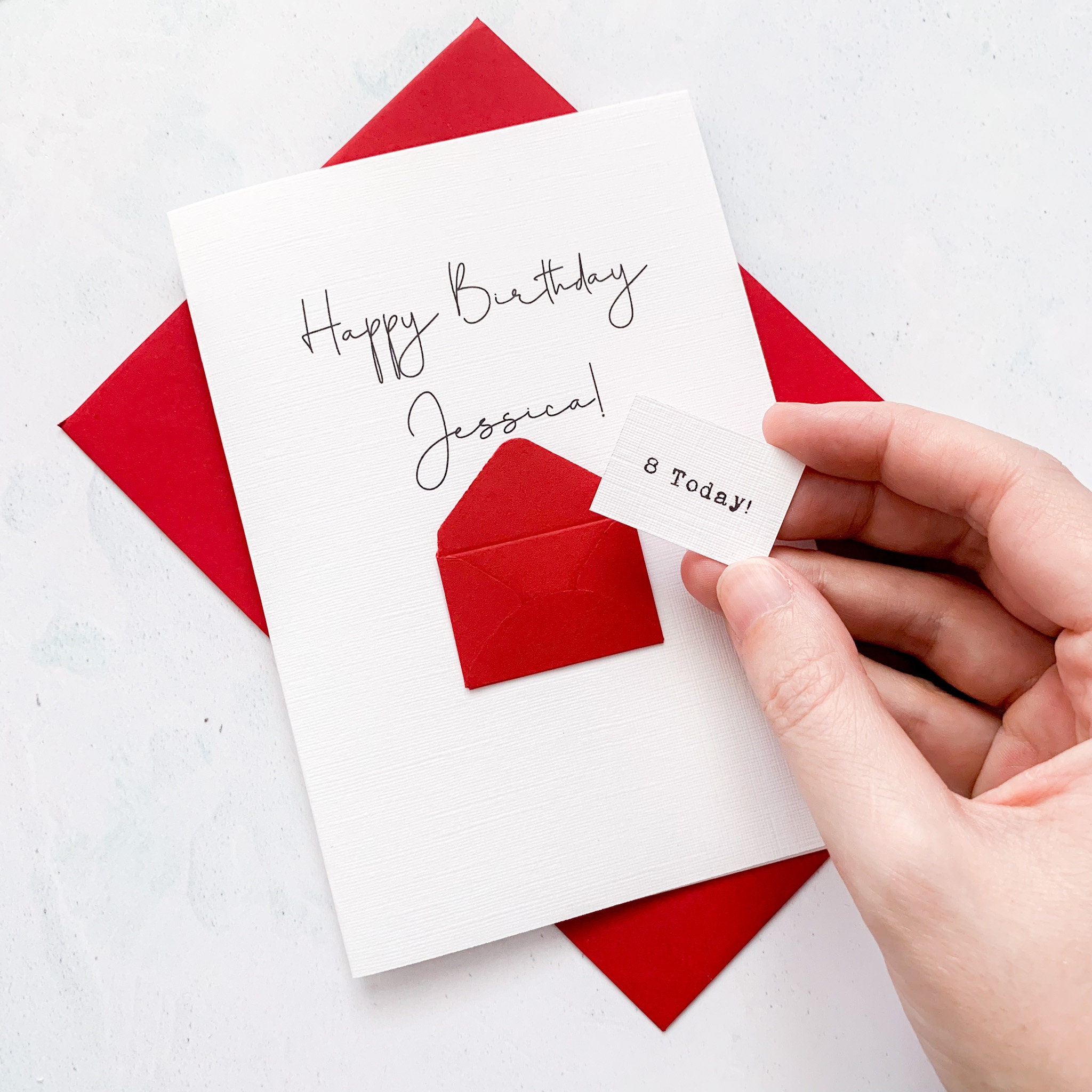 8th Birthday Card 8 Year Old Personalised Any Name - Etsy
