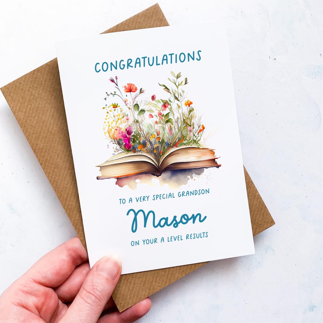 Congratulations on Your A-levels, Personalised A-level Results Card, A ...