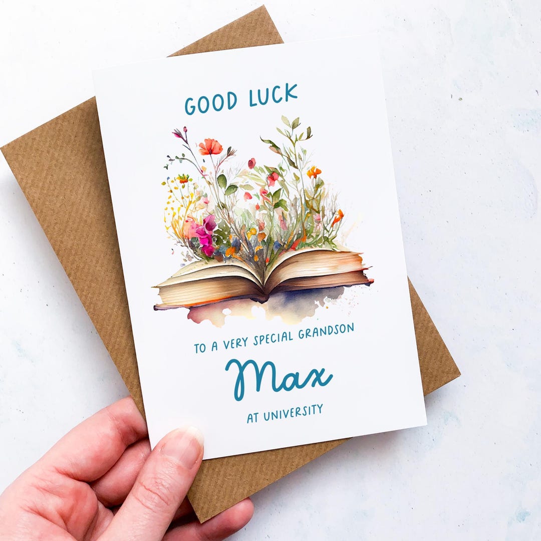 Good Luck at University Card, Personalised Back to University Card ...
