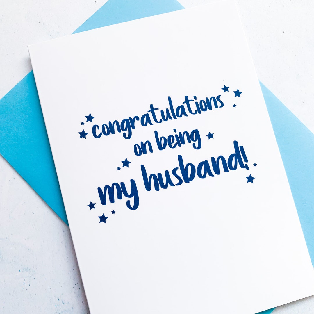 Congratulations Husband Anniversary Card, Husband Anniversary Card ...