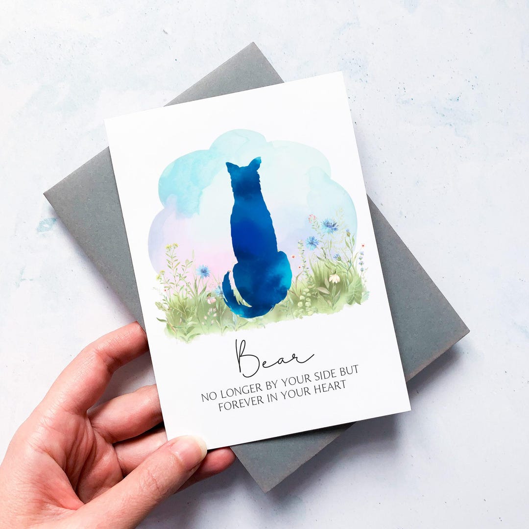 Personalised Dog Bereavement Card, Dog Loss, Sympathy Card, Pet Loss ...