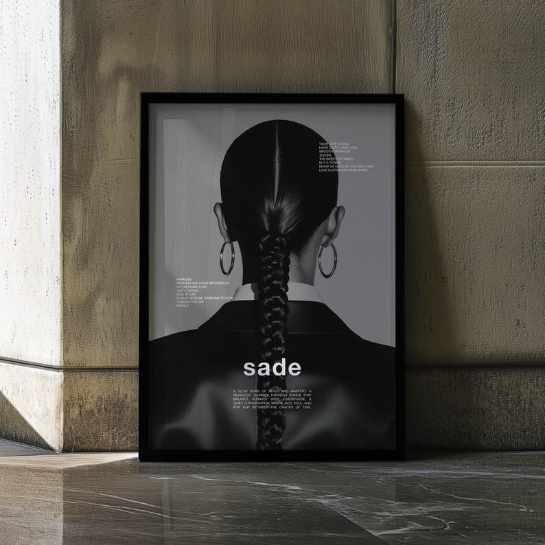 Sade Poster, Smooth Operator Print, 90s Soul and Jazz Wall Art, the ...
