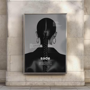 Sade Poster, Smooth Operator Print, 90s Soul and Jazz Wall Art, the ...
