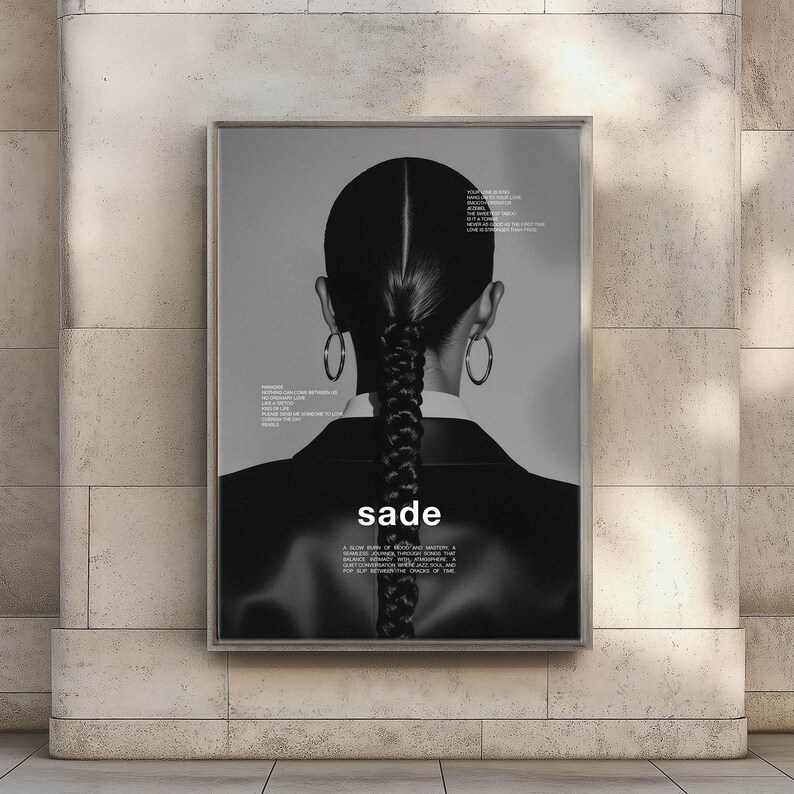 Sade Poster, Smooth Operator Print, 90s Soul and Jazz Wall Art, the ...