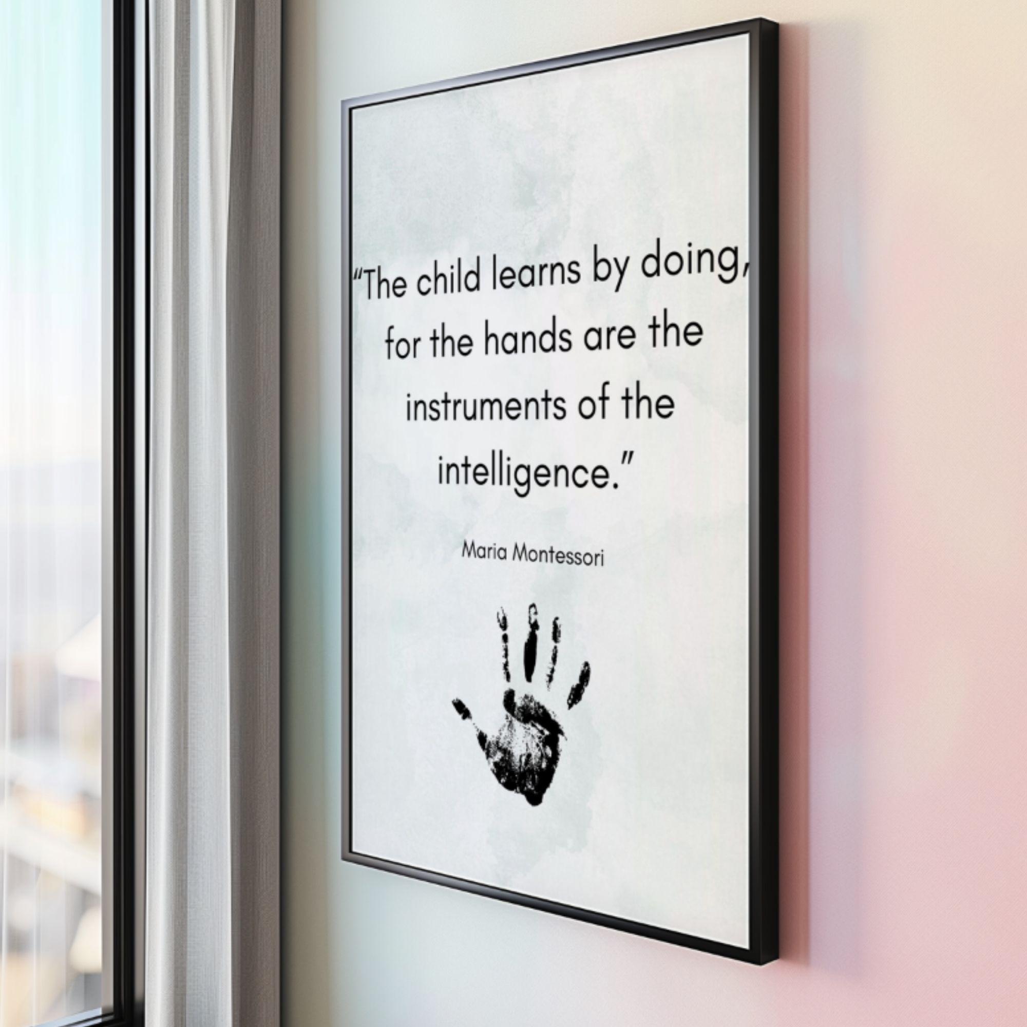 Montessori Quote Wall Art – Educational Nursery Printables for Playroom ...