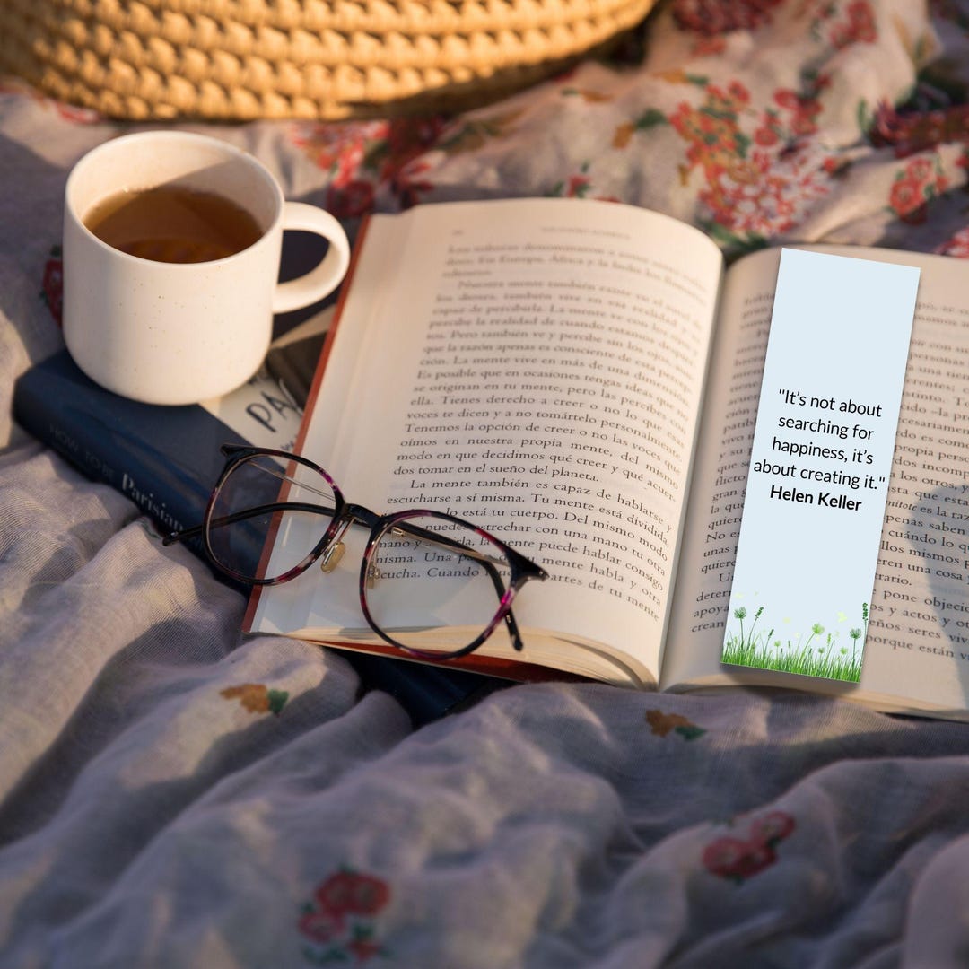 Helen Keller Happiness Quotes Bookmarks – Printable Inspirational ...