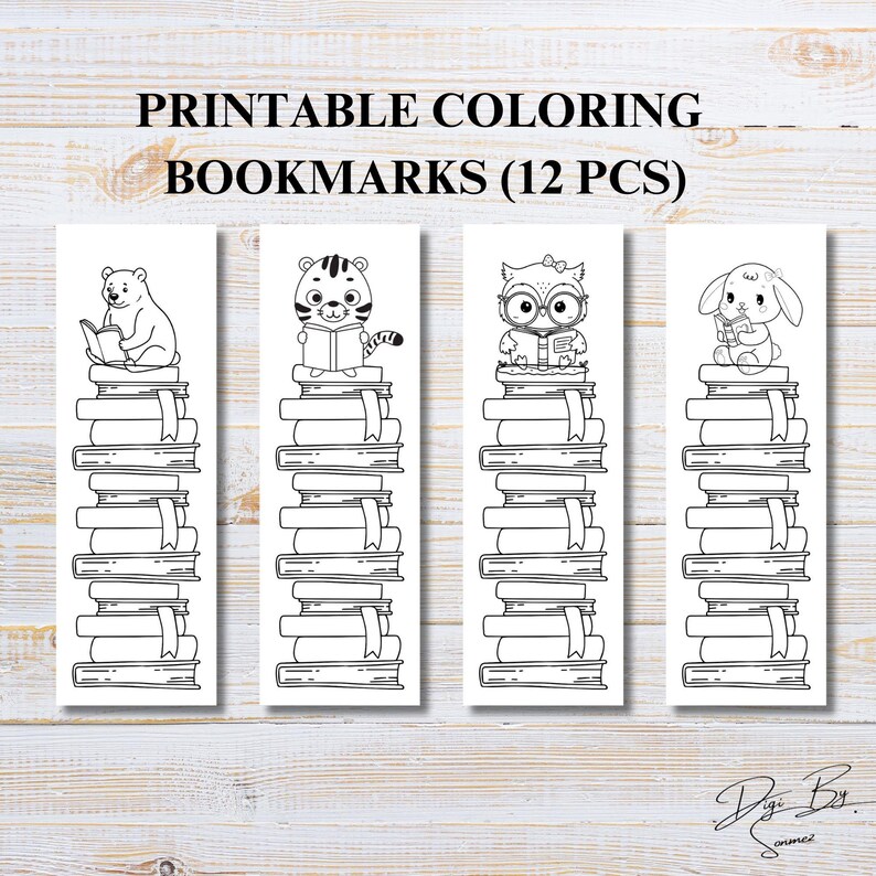 Cute Animal Printable Bookmarks for Kids | Fun & Interactive First ...