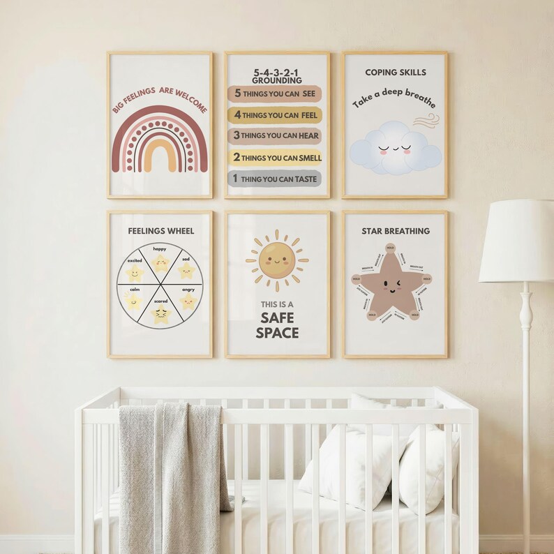 Calm Corner Printable Bundle for Kids | SEL Classroom Decor | Emotional ...