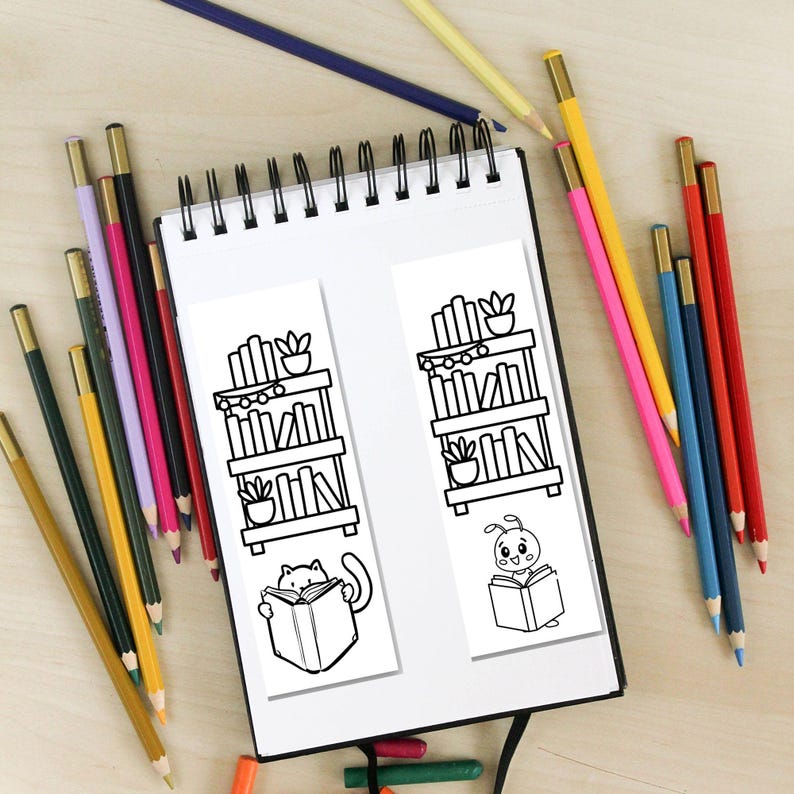 Printable Animal Coloring Bookmarks for Kids – 10 Cute Designs With ...