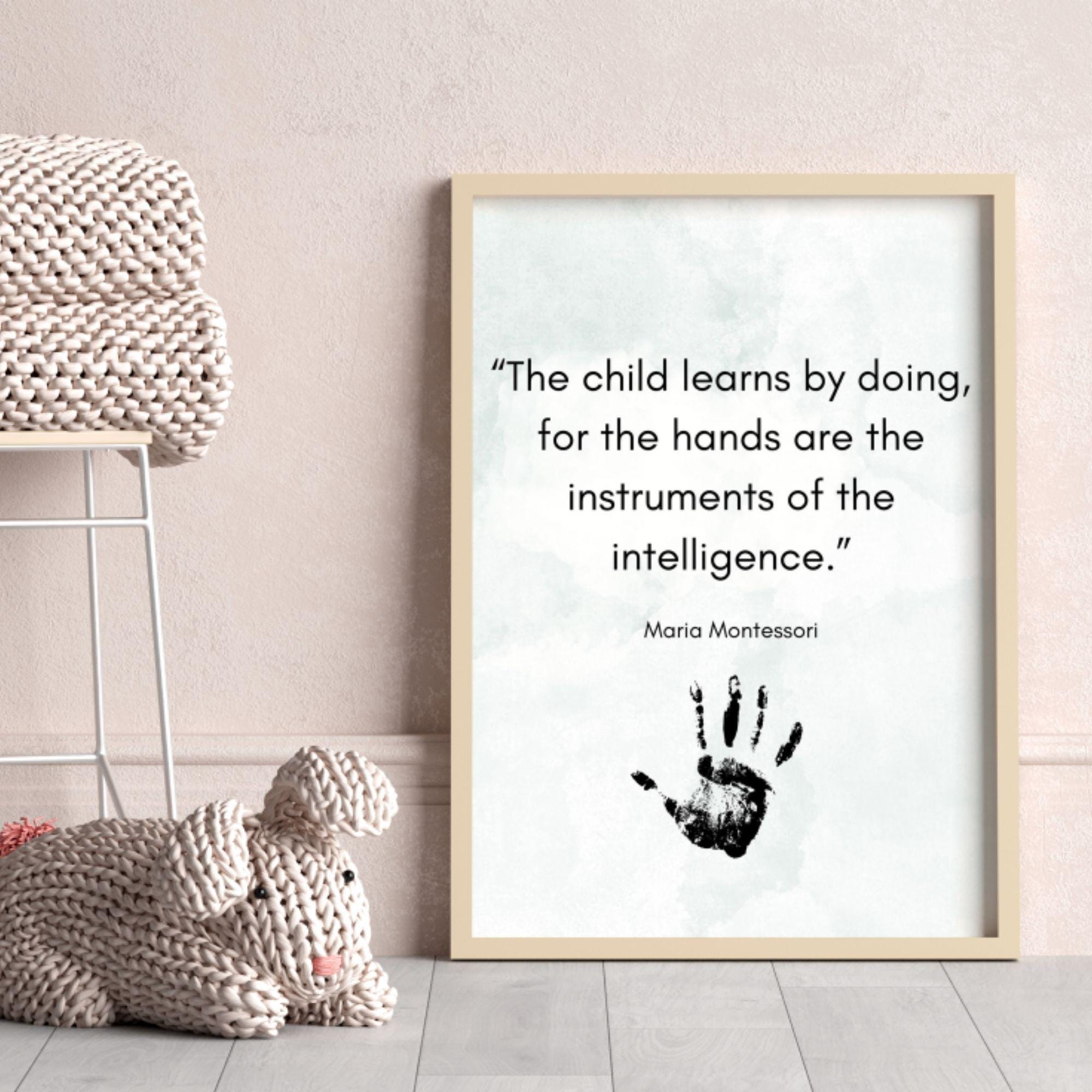 Montessori Quote Wall Art – Educational Nursery Printables for Playroom ...