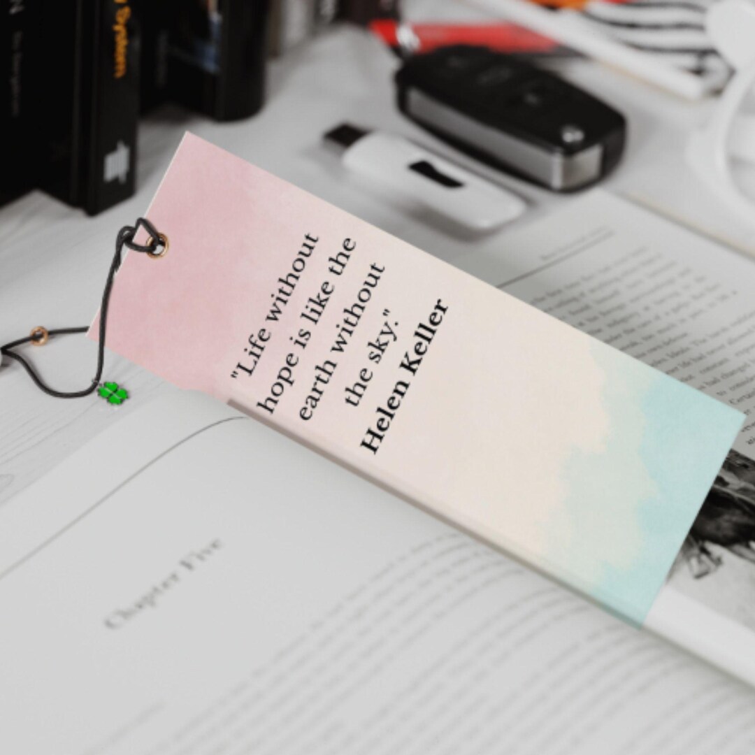 Inspirational Quote Bookmarks – Printable Hope Quotes Set ...