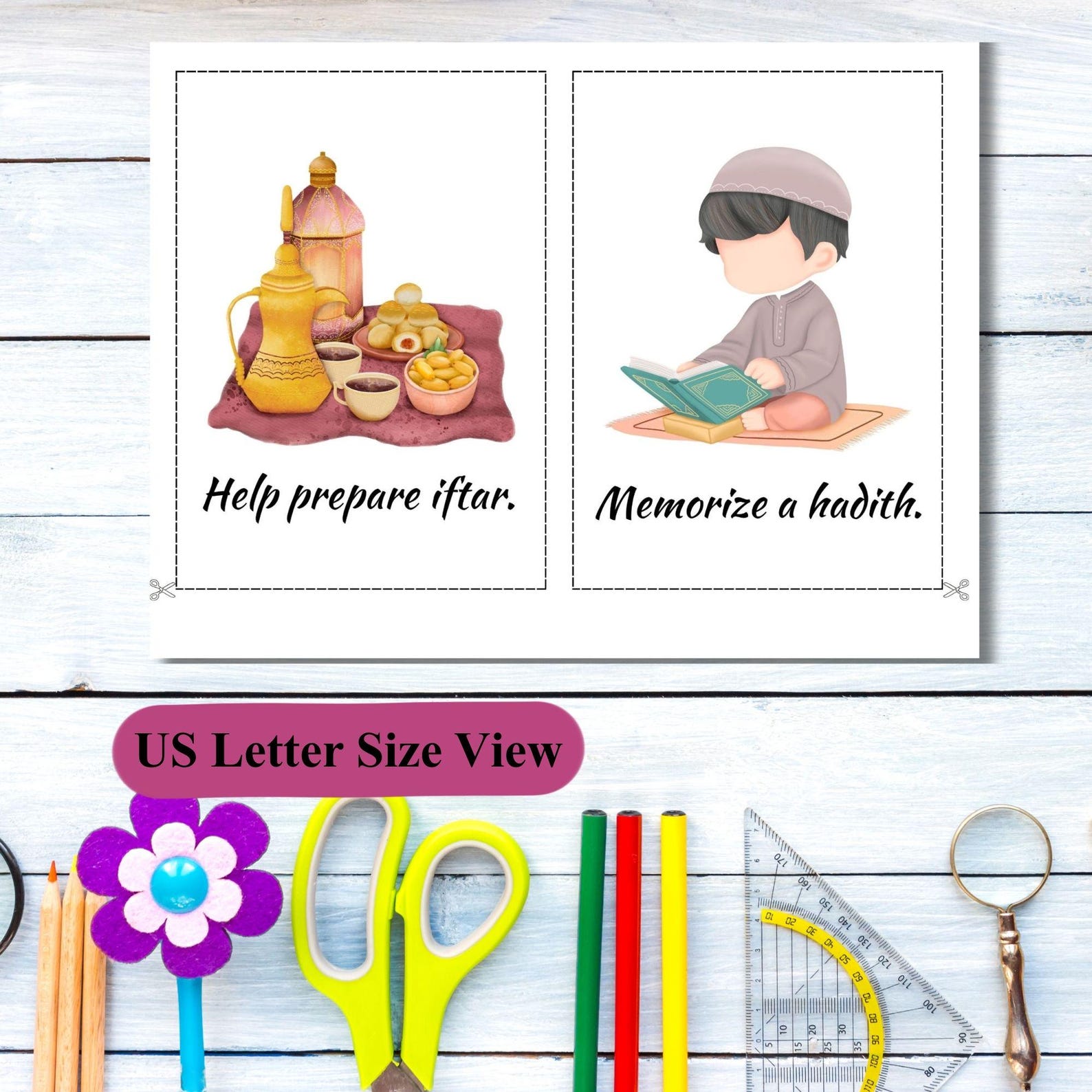 Ramadan Good Deeds Cards for Kids – 30 Printable Islamic Activity ...