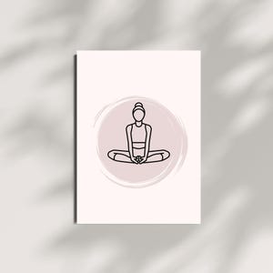 Pilates Printable Wall Art 6 Piece Wall Art Pilates Line Art Set Health ...