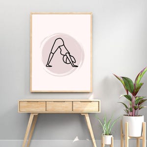 Pilates Printable Wall Art 6 Piece Wall Art Pilates Line Art Set Health ...
