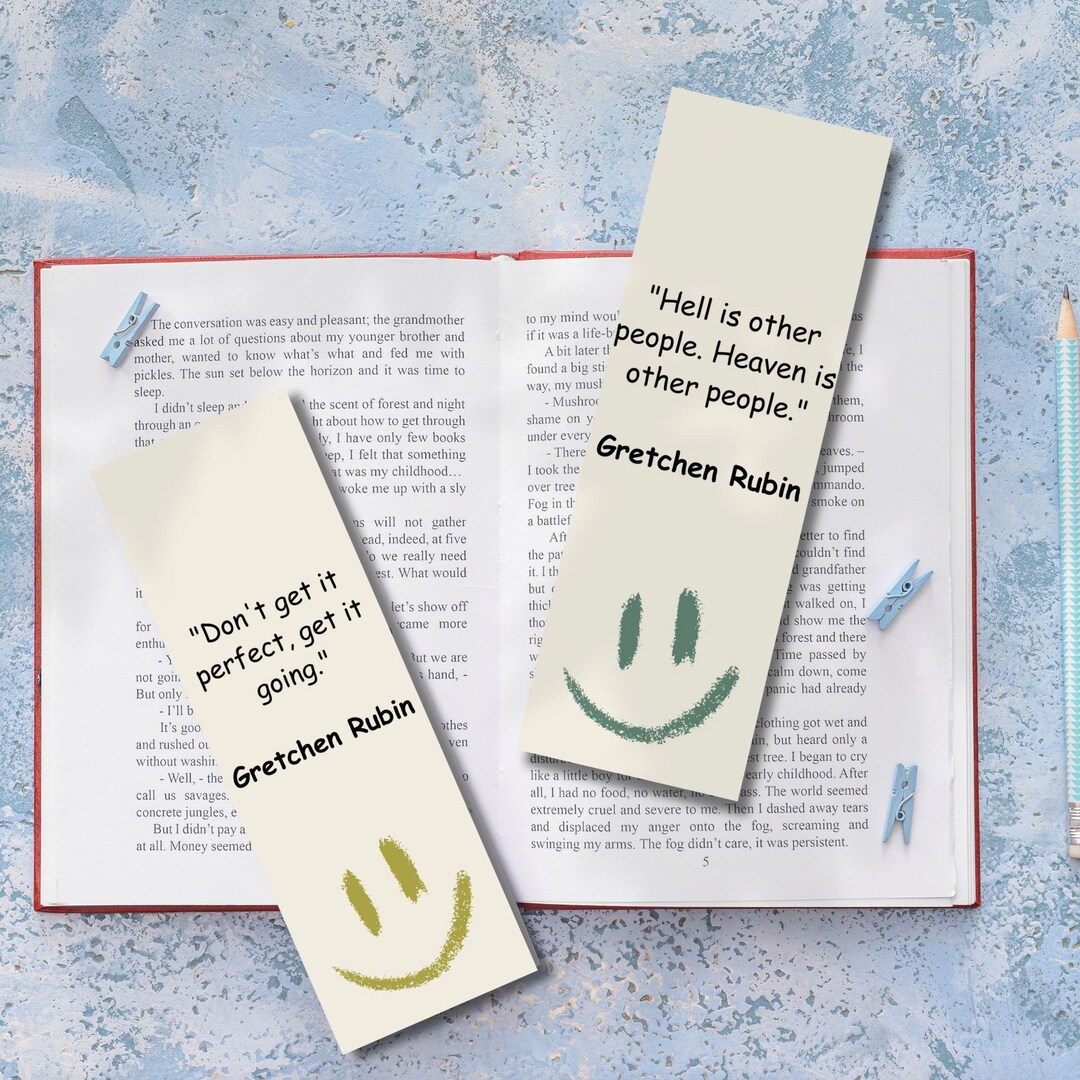 Printable Gretchen Rubin Quote Bookmarks | Motivational Reading Gift ...