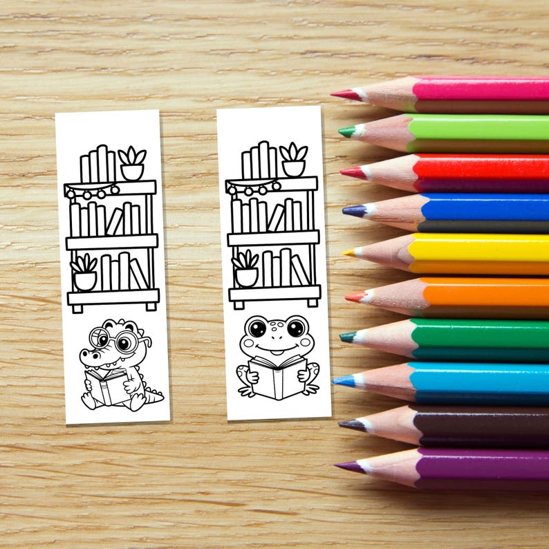 Printable Animal Coloring Bookmarks for Kids – 10 Cute Designs With ...