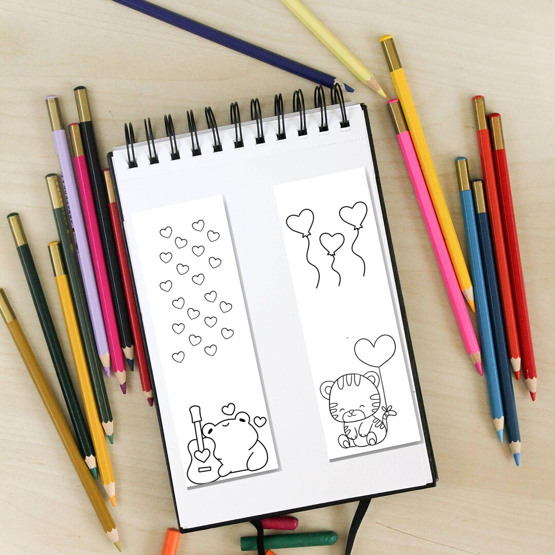 Animal Coloring Bookmarks – Printable Set of 10 for Kids & Teachers ...