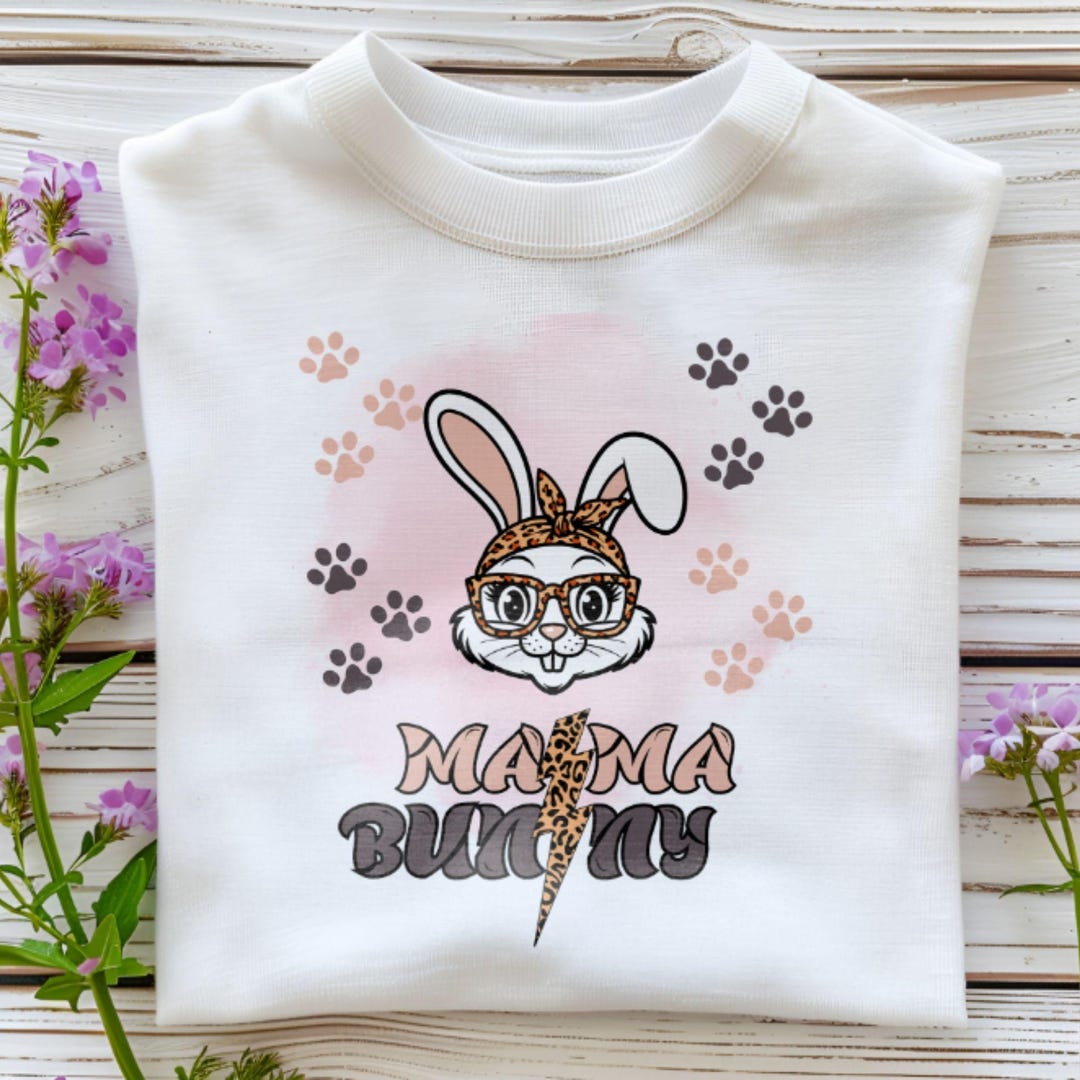Mama Bunny PNG | Cute Pink Bunny Design | Easter & Mother’s Day PNG ...