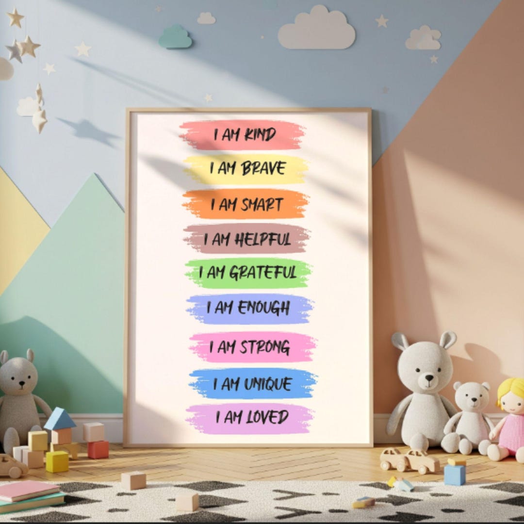 Positive Affirmation Poster for Kids – Montessori Classroom Decor ...