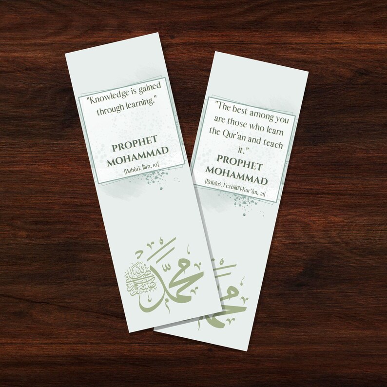 Printable Islamic Bookmarks (10 Pcs) | Quran Journaling Set + Free ...