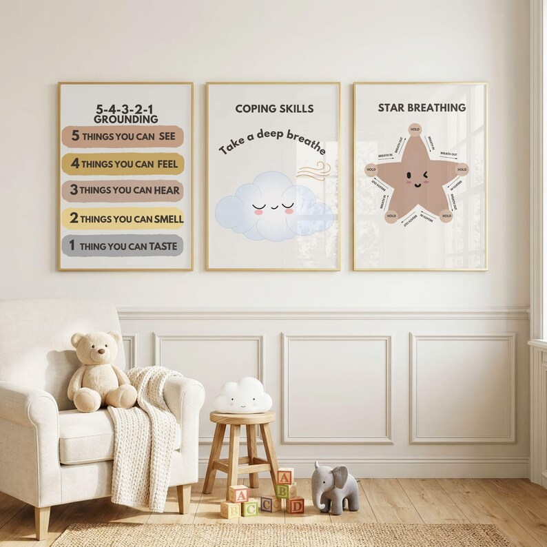 Calm Corner Printable Bundle for Kids | SEL Classroom Decor | Emotional ...
