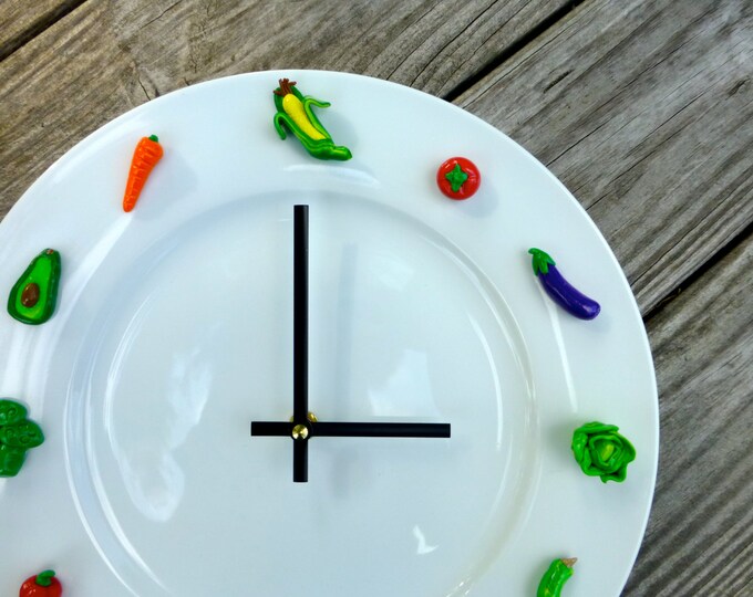 Vegetable Clock- Kitchen Wall Clock- Unique Clock- Wall Clock - Etsy