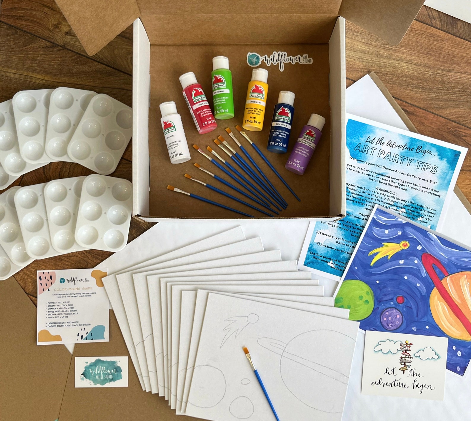 Kids Art Party Paint Kit DIY Paint Party for Girls & Boys - Etsy