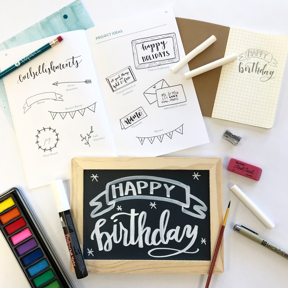 Hand Lettering Online Class by Wildflower Art Studio - Etsy