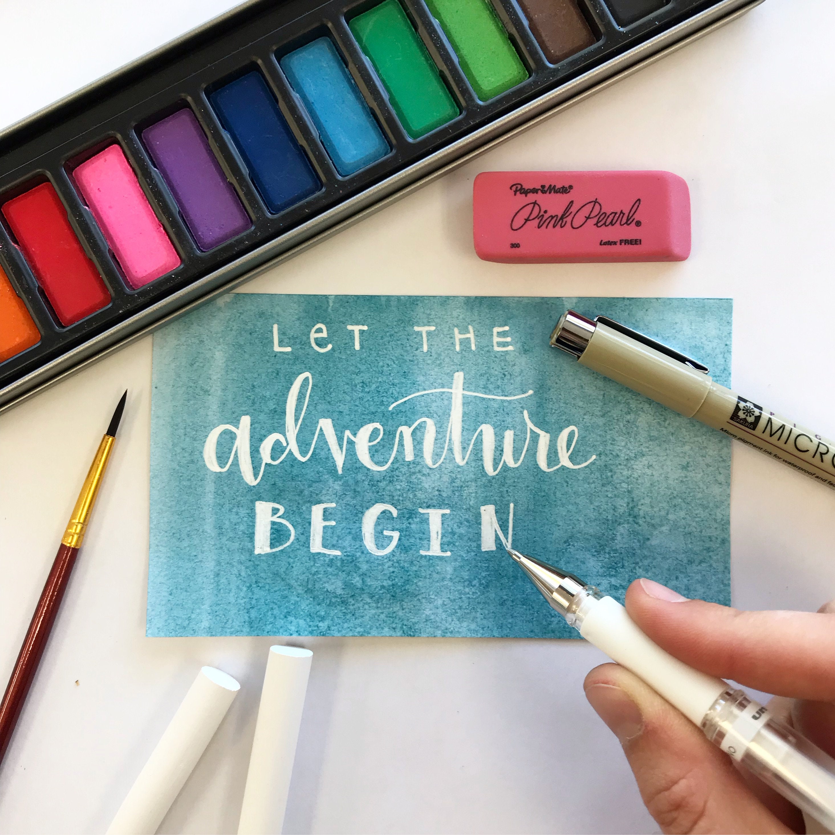 Hand Lettering Online Class by Wildflower Art Studio | Etsy