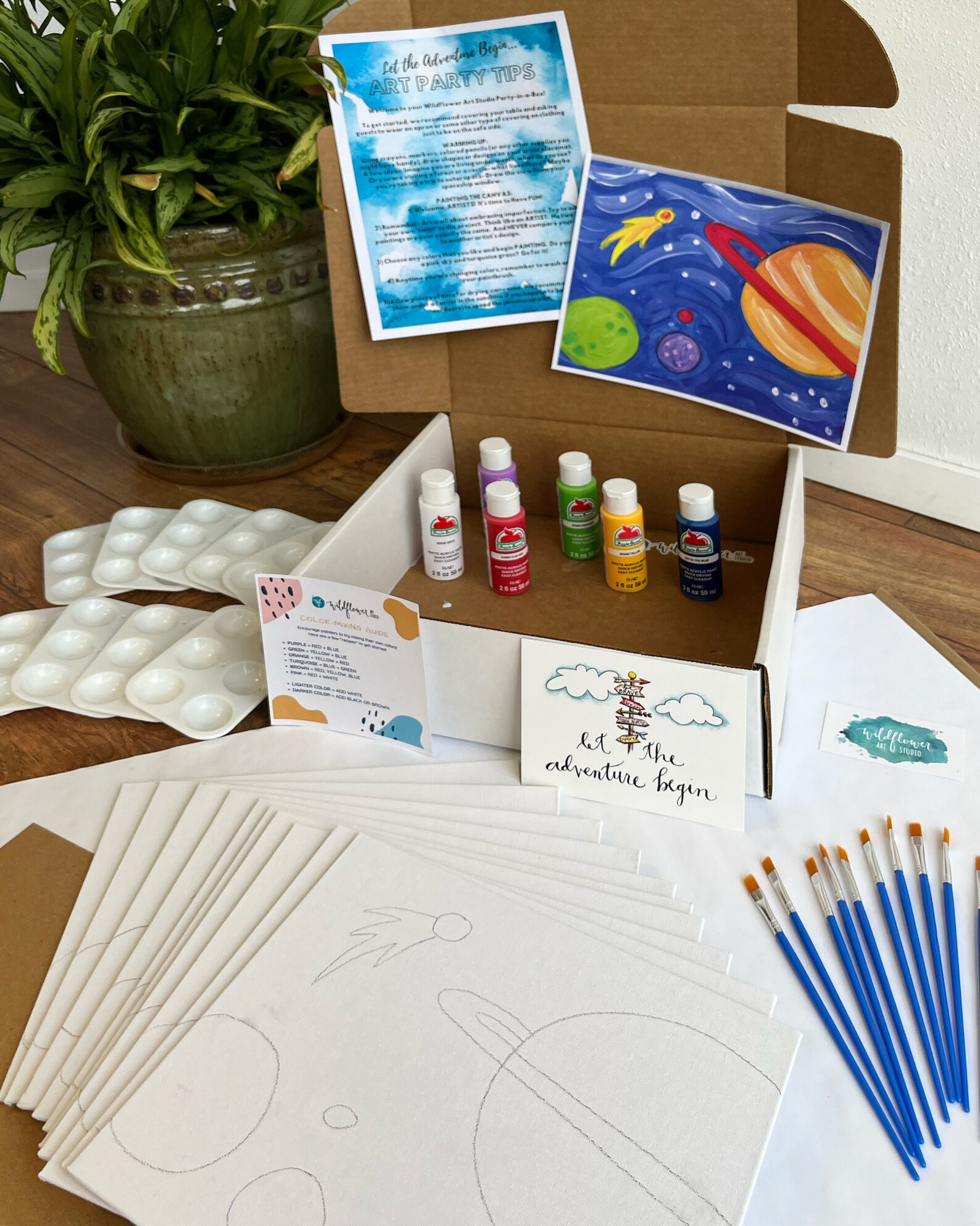 Kids Art Party Paint Kit DIY Paint Party for Girls & Boys - Etsy
