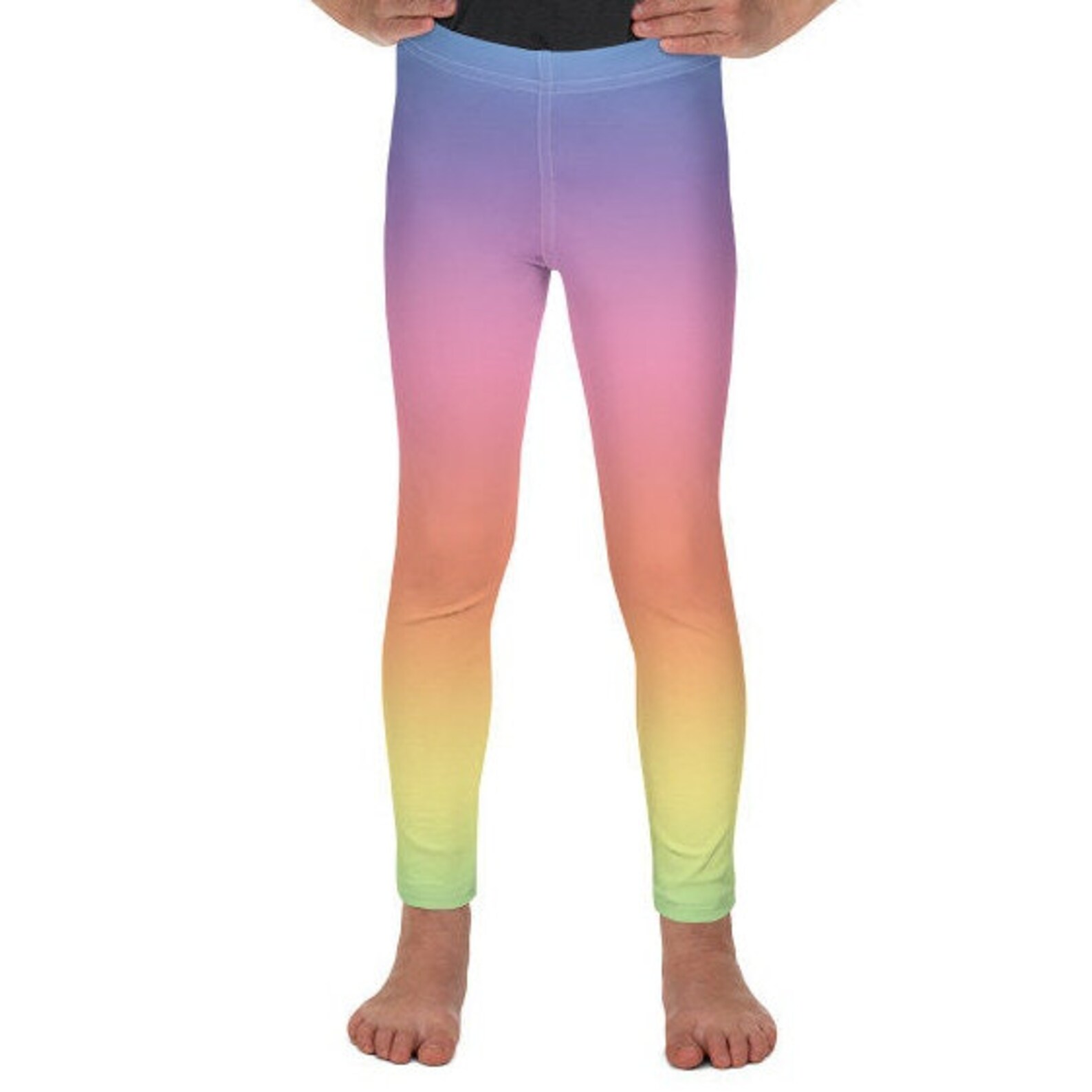 Girls Kids Pastel Rainbow Unicorn Leggings 2T-7 - Etsy
