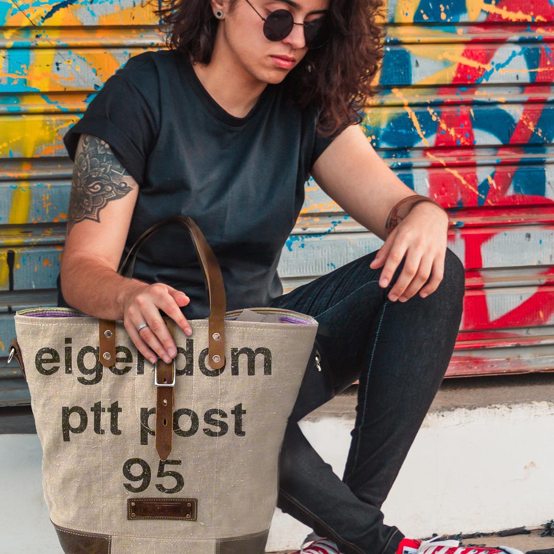 Beige Canvas Tote Bag,beige Canvas Handbag,top Handle Bag,unisex Bag ...