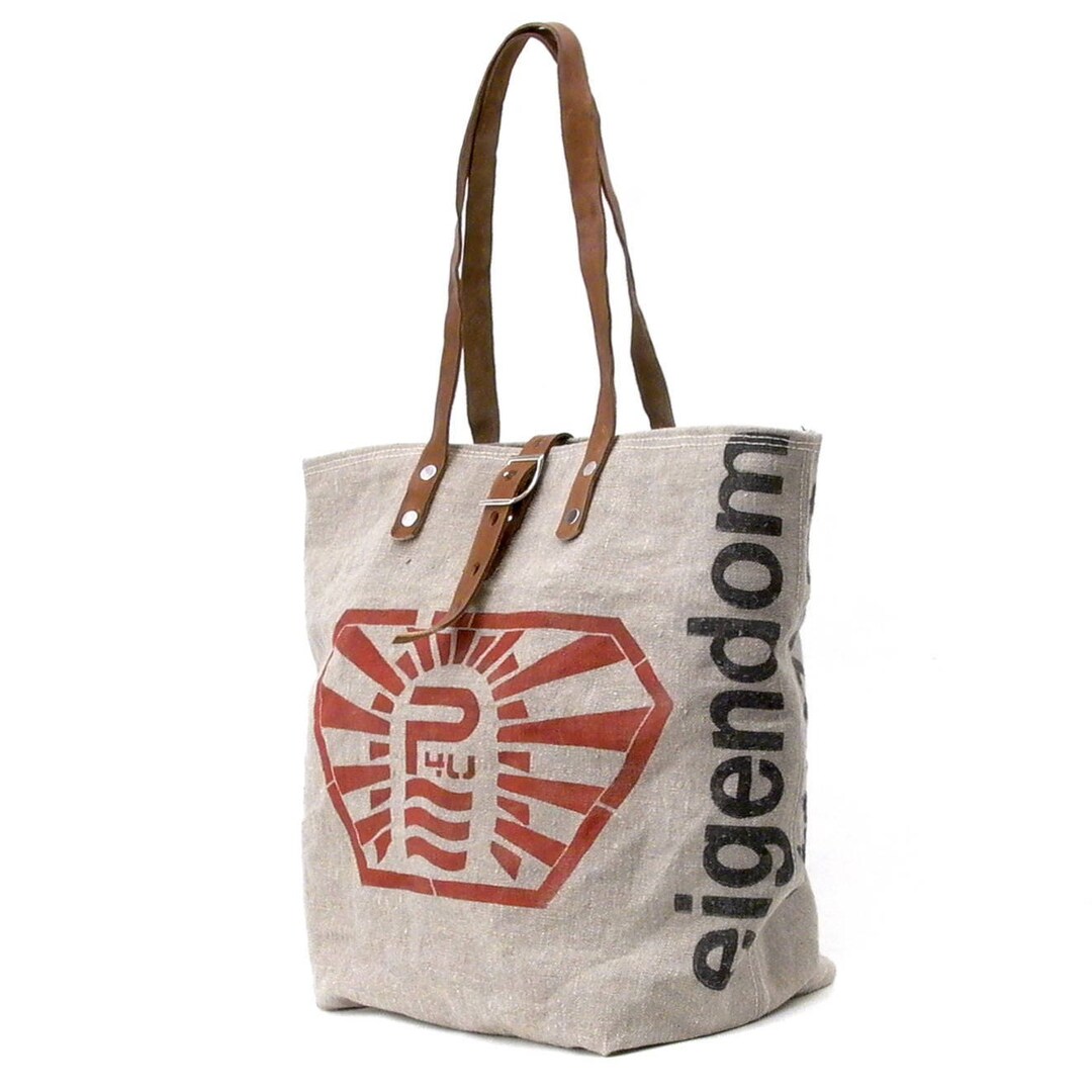 Beige Canvas Tote Bag NL Canvas Handbag Top Handle Bag Shoulder Bag ...