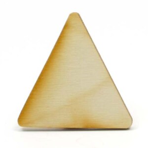 Unfinished Wood Triangle - 2 Inches Tall by 2 Inches Wide and 1/8 Inch ...