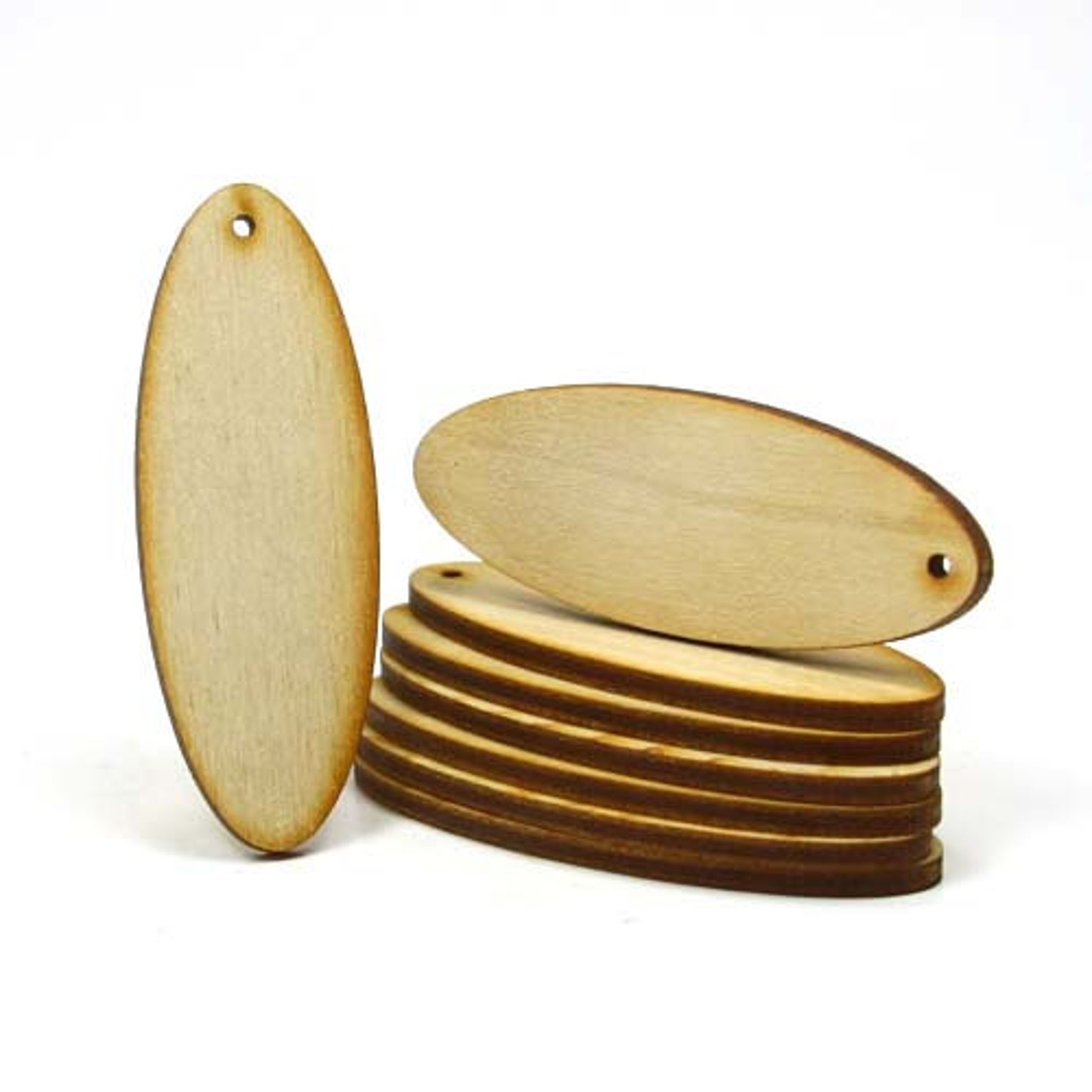 Unfinished Wood Oval 2-3/4 Inches Tall by 1 Wide and 1/8 | Etsy