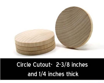 Unfinished Wood Square 2 Inches by 2 Inches and 1/4 Inch | Etsy