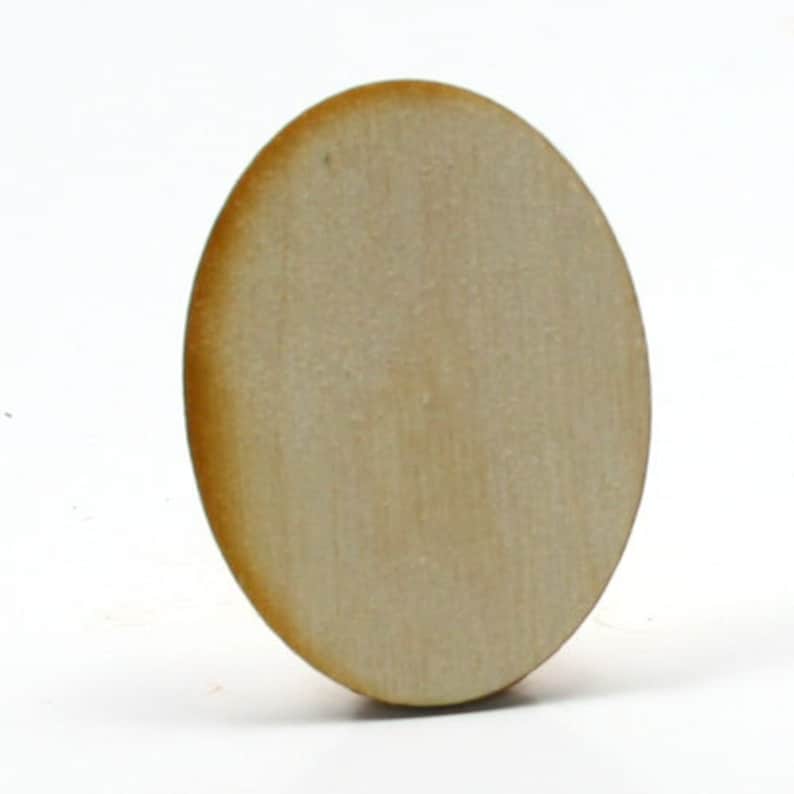 Unfinished Wood Oval 2 Inches Tall by 1-1/2 Inches Wide and | Etsy
