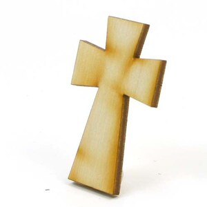 Unfinished Wood Cross Celtic - 1 Inches Tall by 3/4 Inches Wide and 1/8 ...