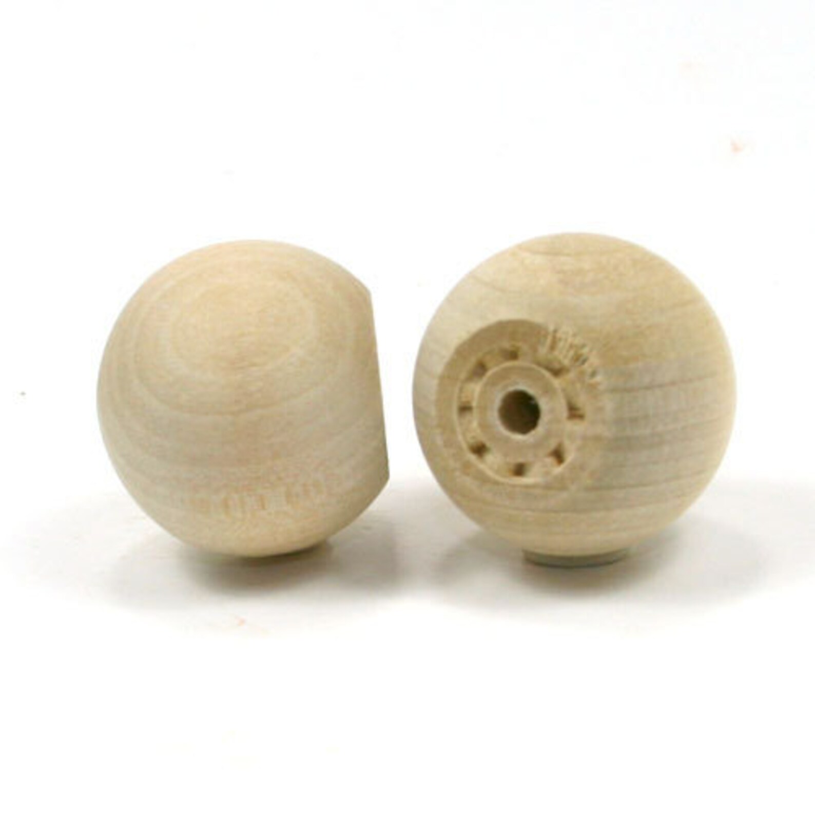 Wood Ball With Flat Bottom Unfinished 1-1/2 Inch in Diameter - Etsy