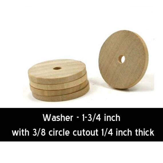 Unfinished Wood Washer Round 1-3/4 in diameter and 7/32 | Etsy