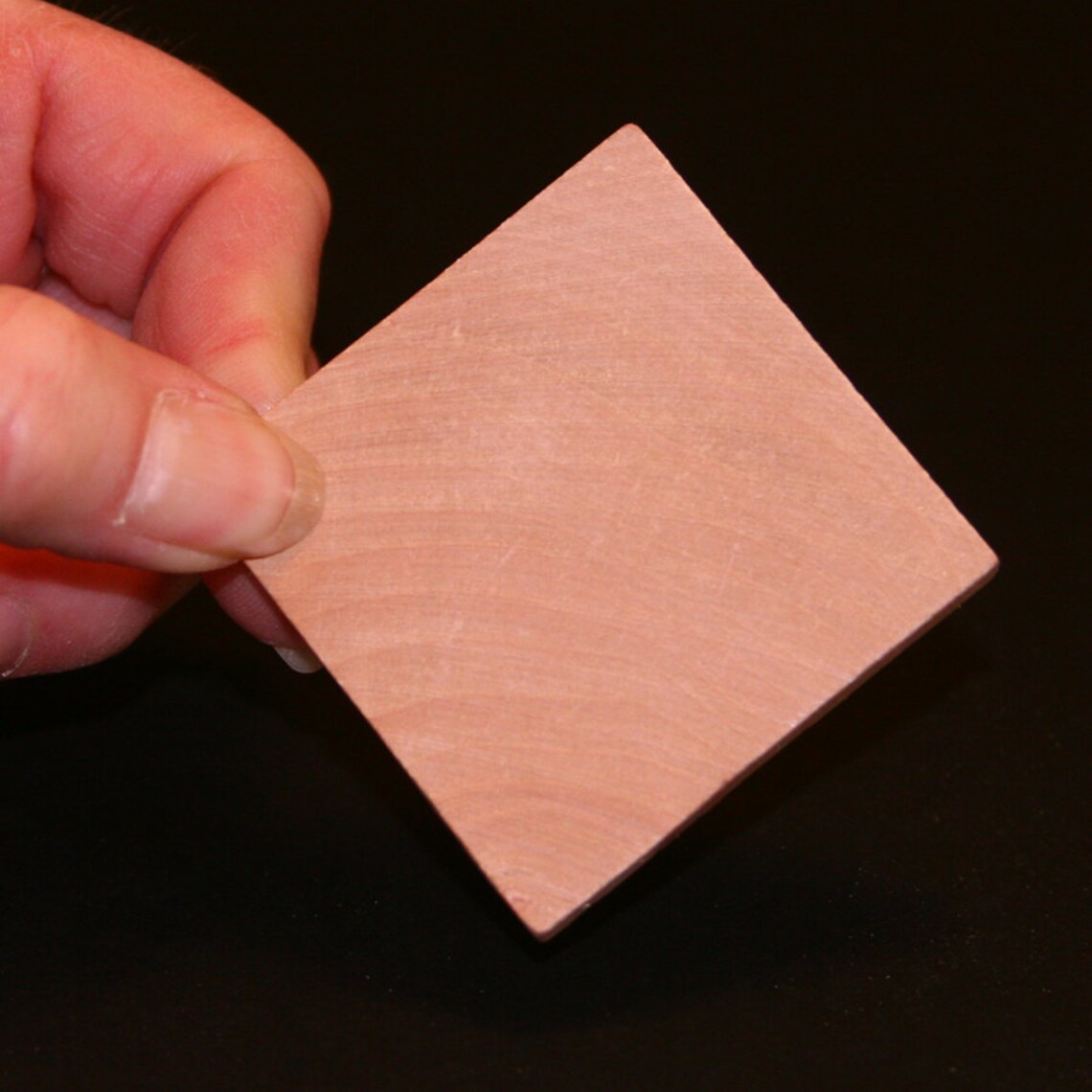 Unfinished Wood Square - 2 Inches by 2 Inches and 1/4 Inch Thick Wooden ...